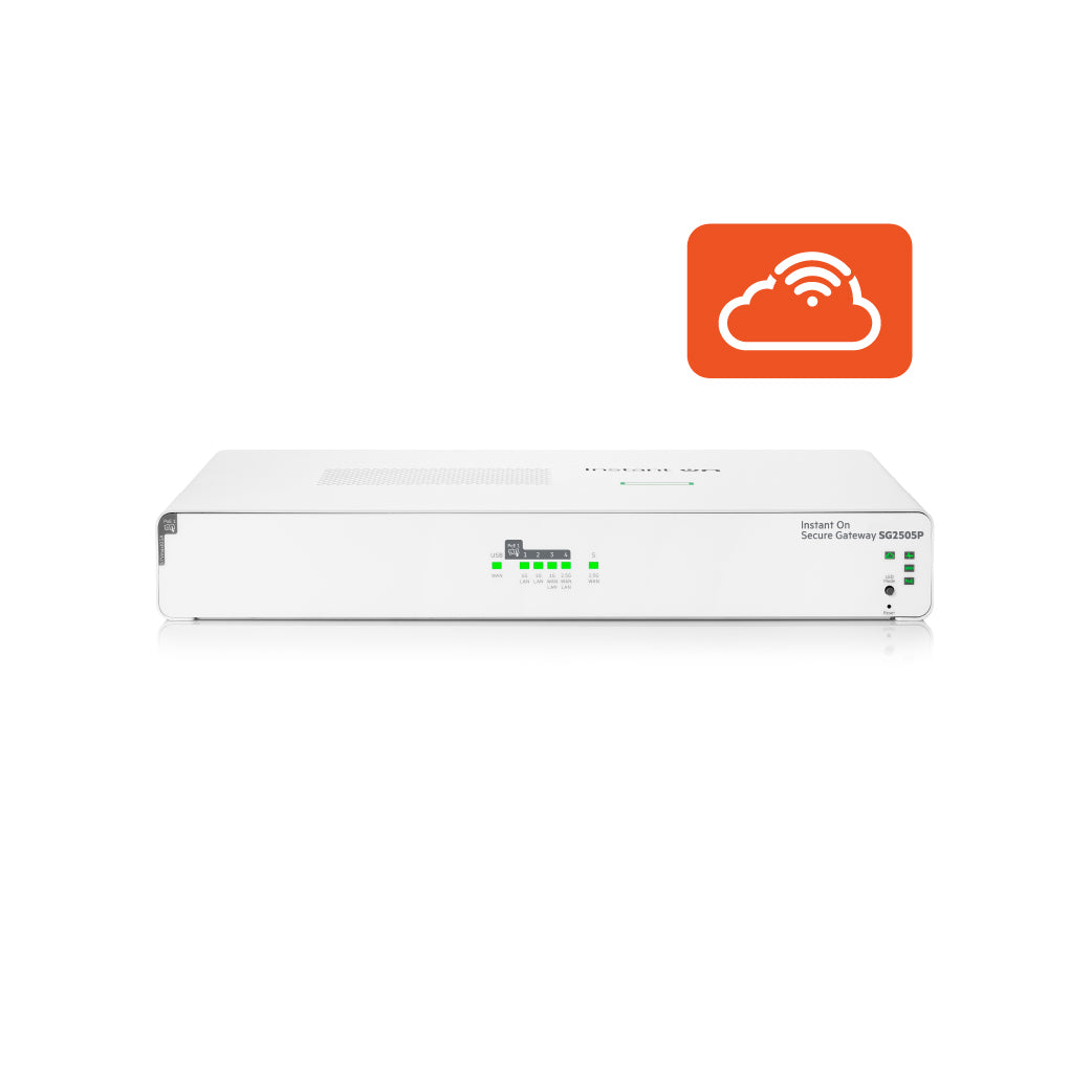 HPE Networking Instant On Secure Gateway 5-port SmartRate 2.5G PoE+ 64 ...